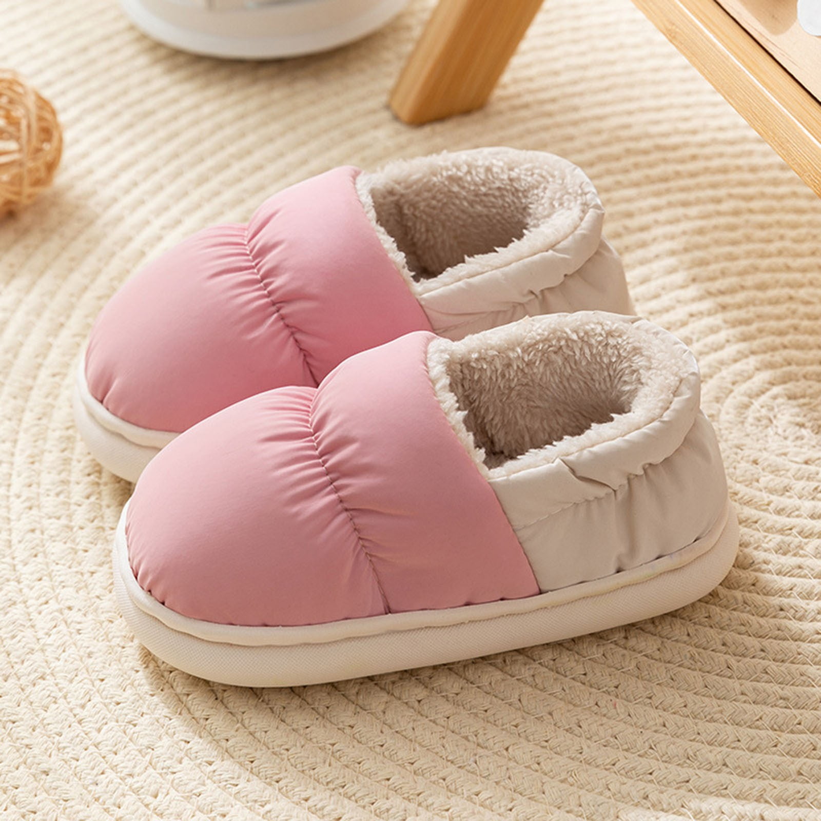 Tfken Slippers For Girls Kids Size 3-3.5 Years Closed Heel Solid Color ...