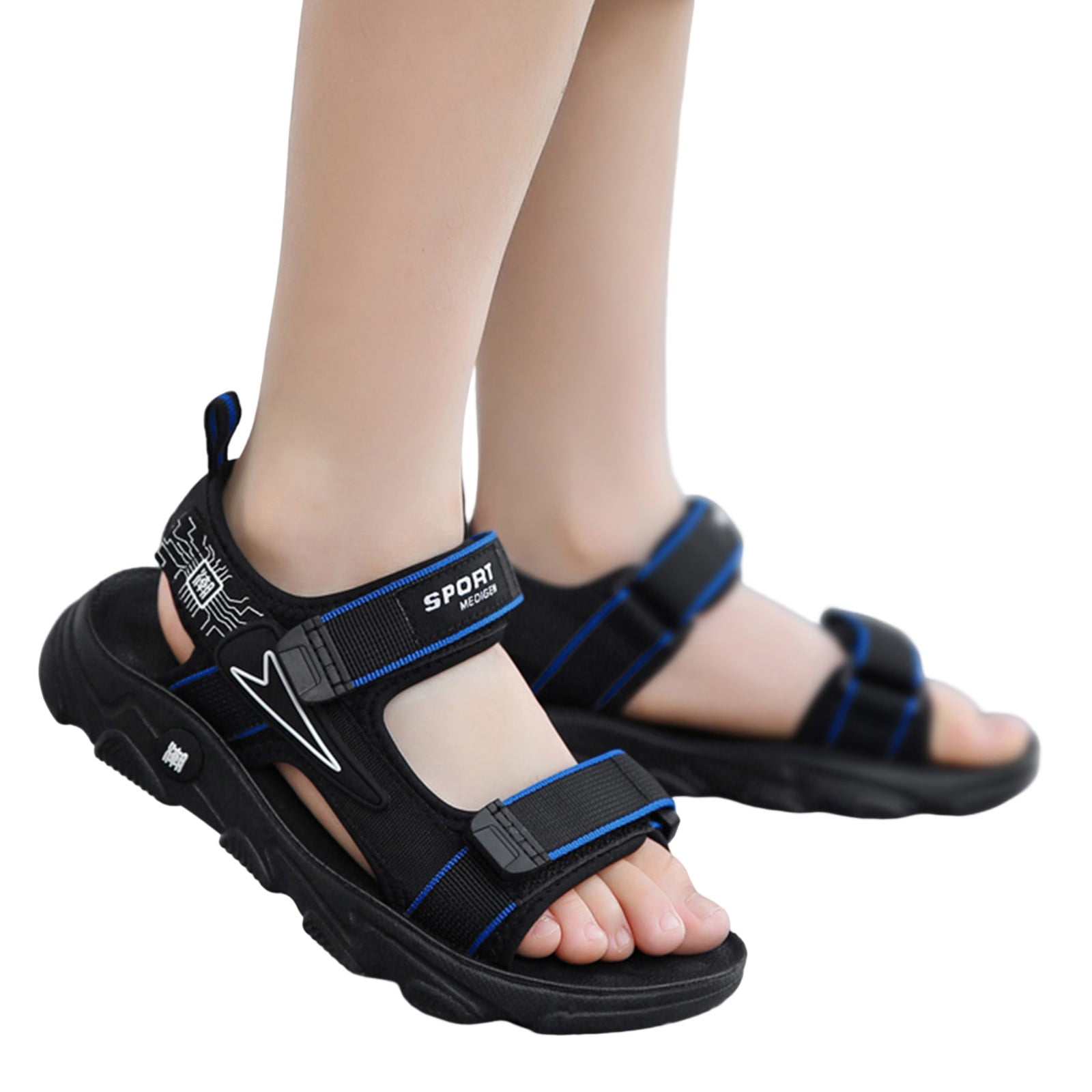 Tfken Todder Boys Sandals Beach Flatform Sport Athletic Open Toe Double ...