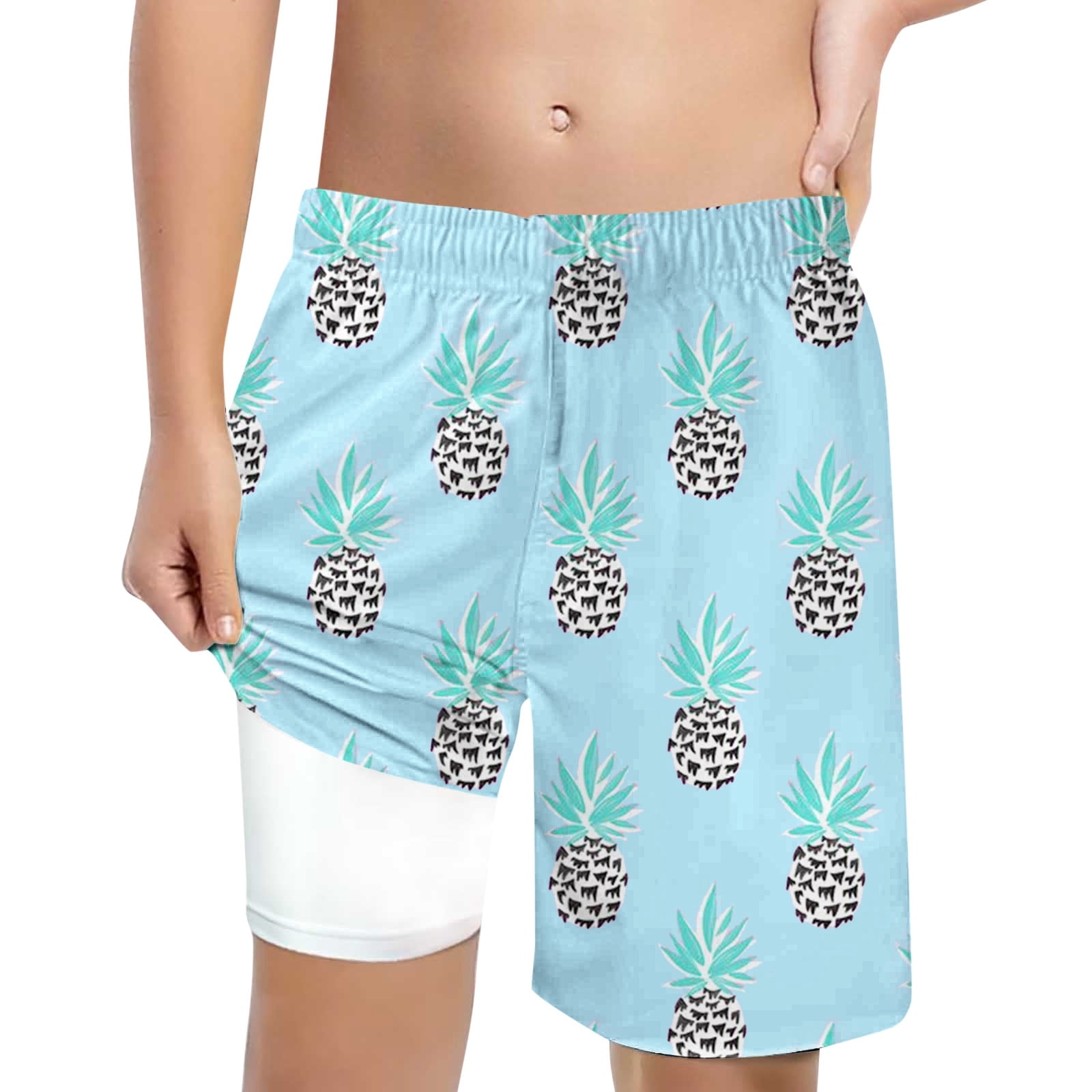 Tfken Toddler Child Boy Swimwear Fruit Print Summer Becah Swim Trunks ...