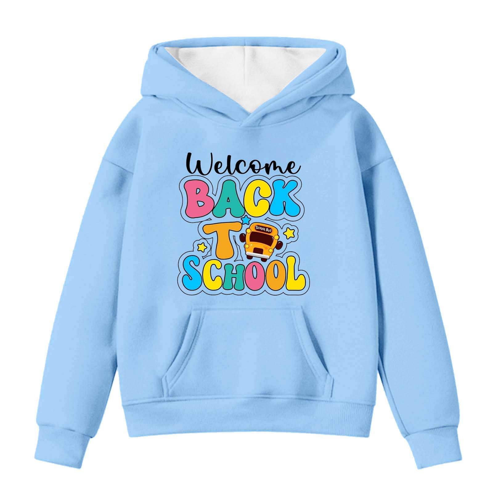 Tfken Toddler Children Boys Hoodies Long Sleeve Hooded Letter Print ...