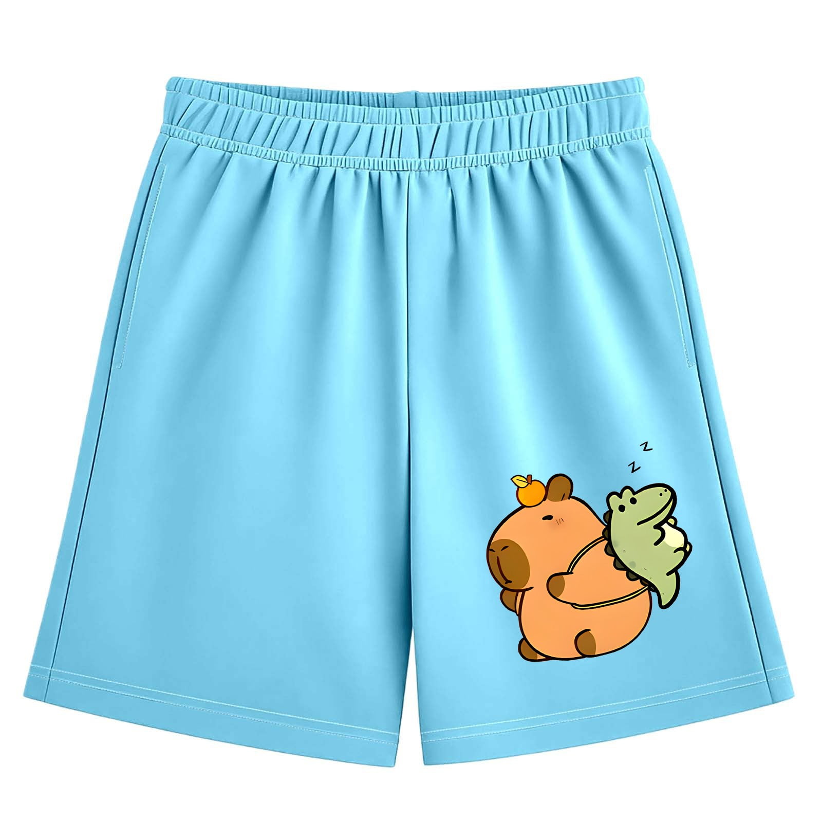 Tfken Toddler Children Girls Shorts Capybara Print Elastic Waist Skinny ...
