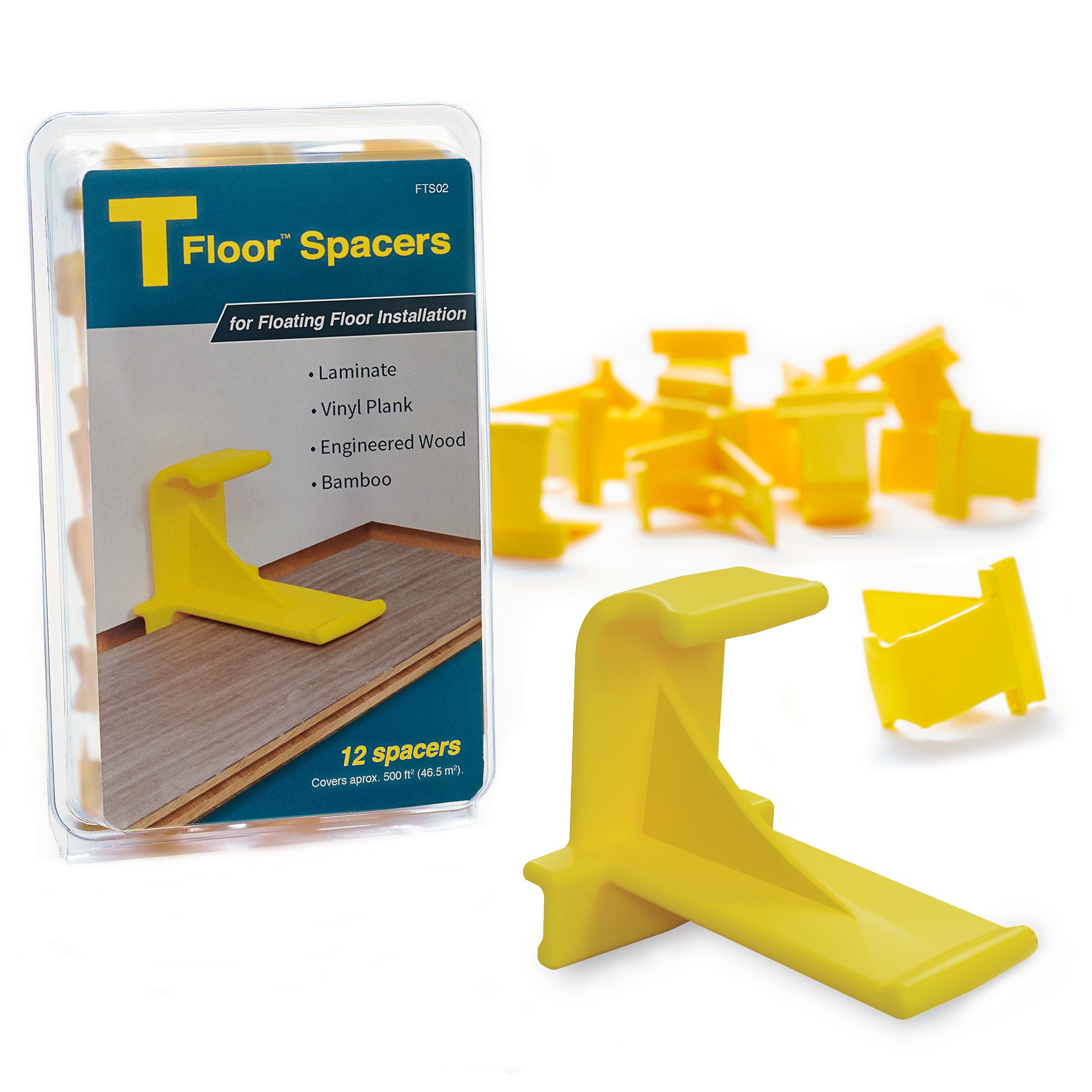 Tfloor Laminate Flooring Spacers : for Installing Laminate Wood, Vinyl ...