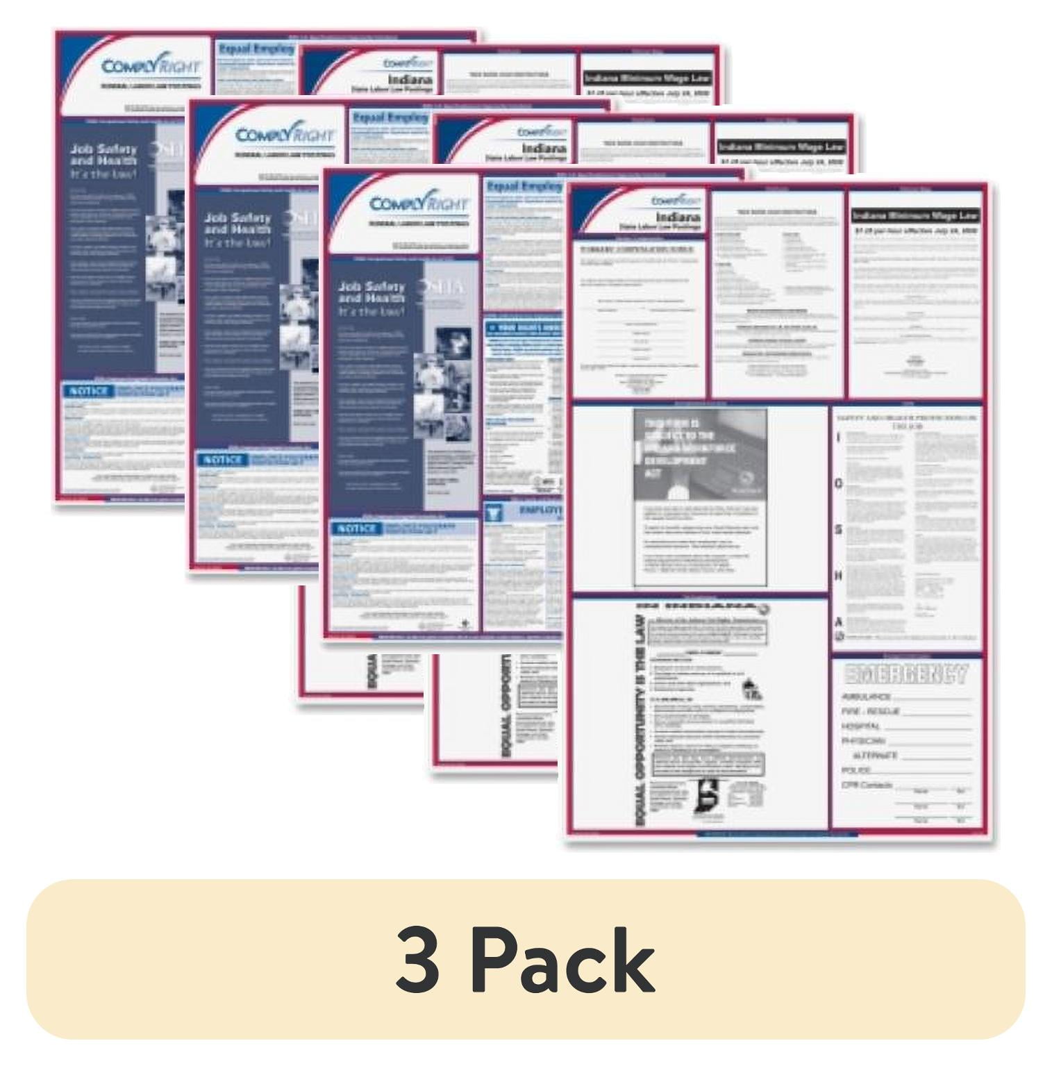 (3 pack) Tfp Complyright Indiana Fed/state Labor Law Kit (e50in ...