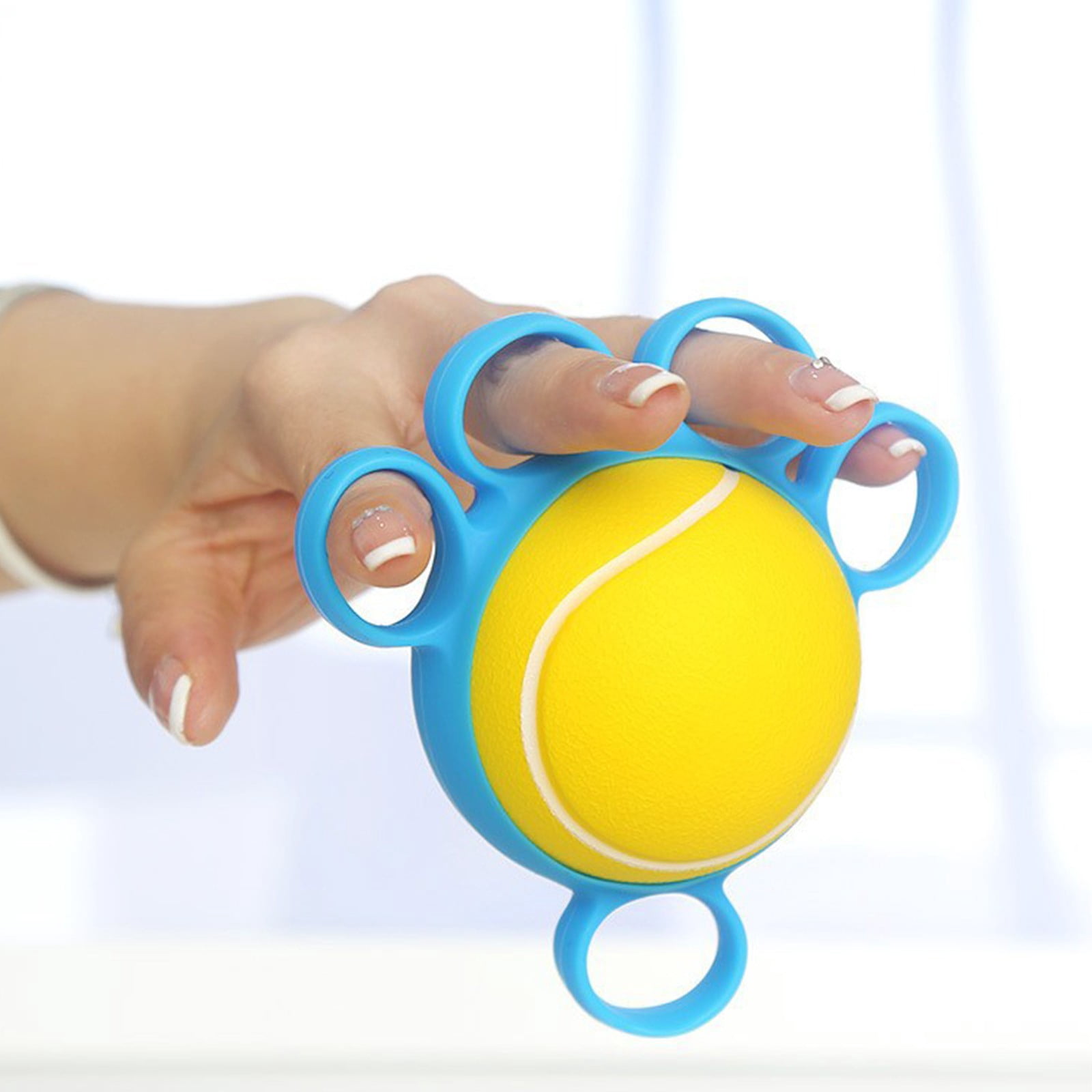 Tgbvmt Silicone + Elastic Finger Grip Trainer Five-Finger Separation ...