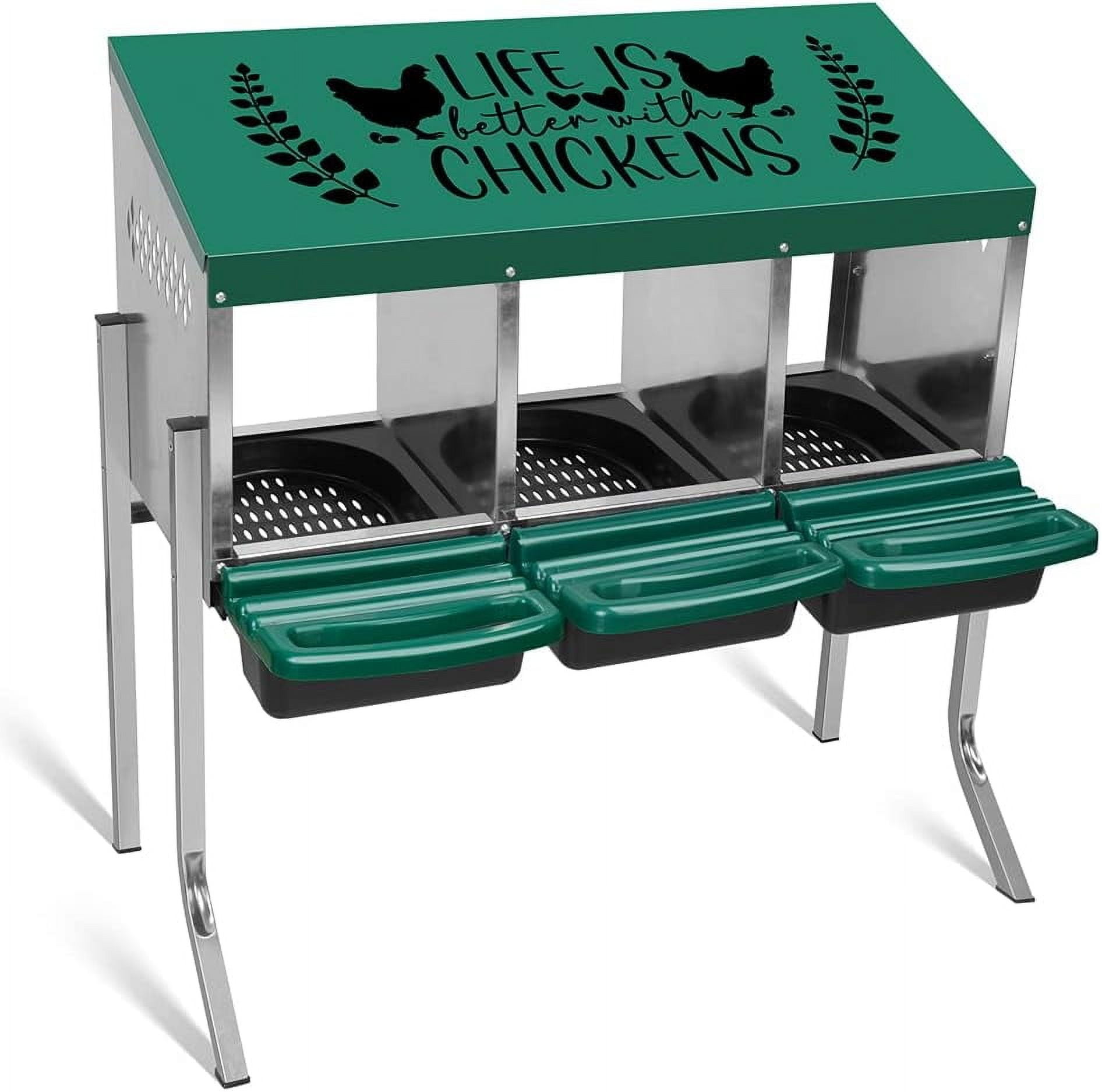 Tgeyd Nesting Boxes - Chicken Coops for Laying Eggs with 3 Holes and ...