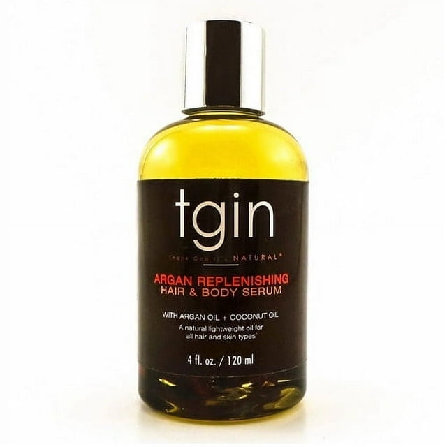 Tgin Argan Replenishing and Hair Body Serum for Natural Hair 4 oz ...