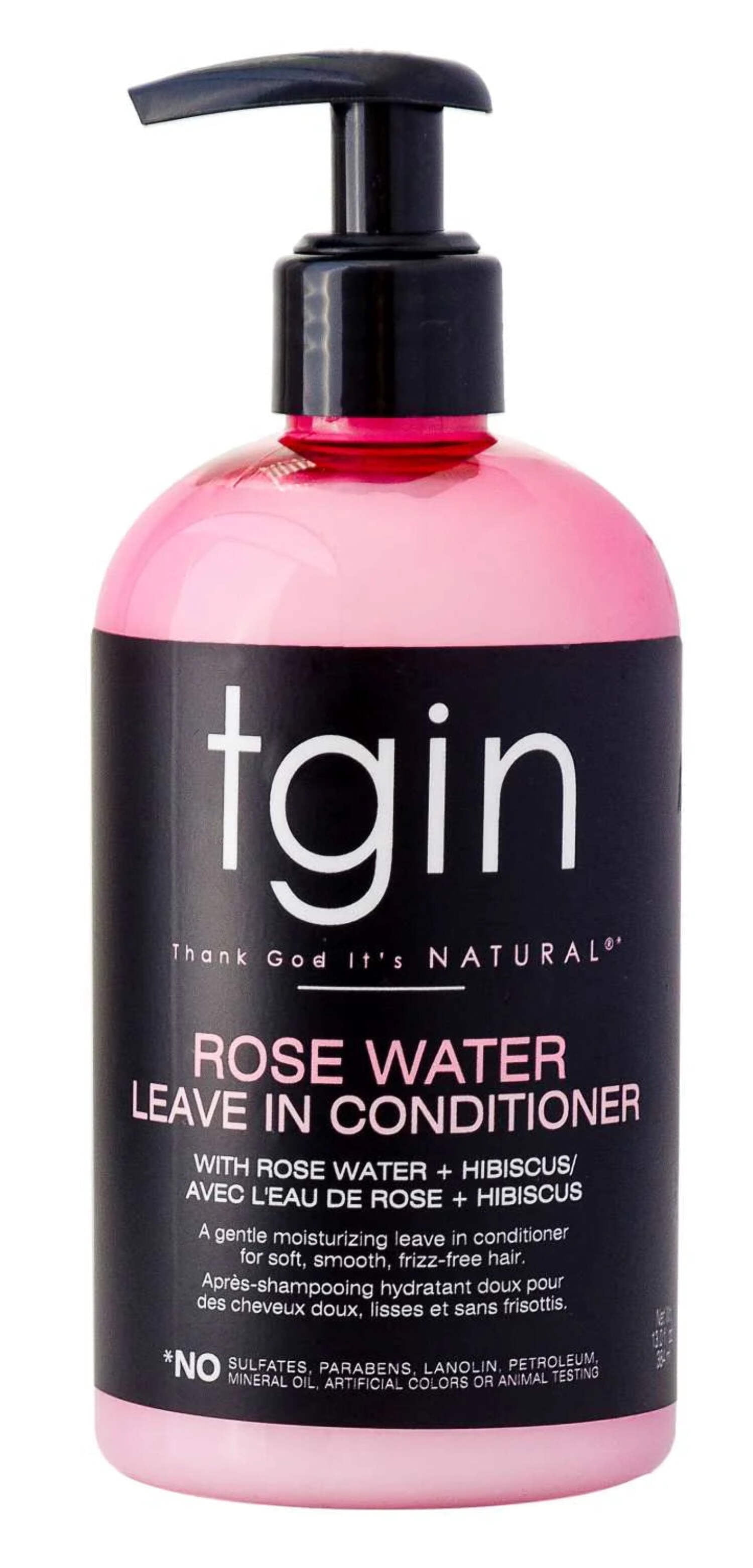 Tgin Rose Water Hair Frizz Control & Moisture Smoothing Leave-in ...