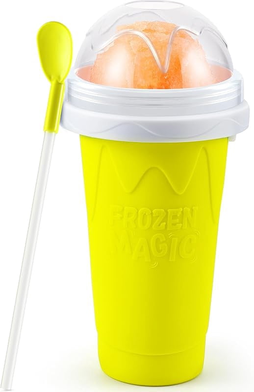 Tgosomt Slushy Cup, TIK TOK Frozen Magic Slushie Maker Cup Squeeze,Ice ...