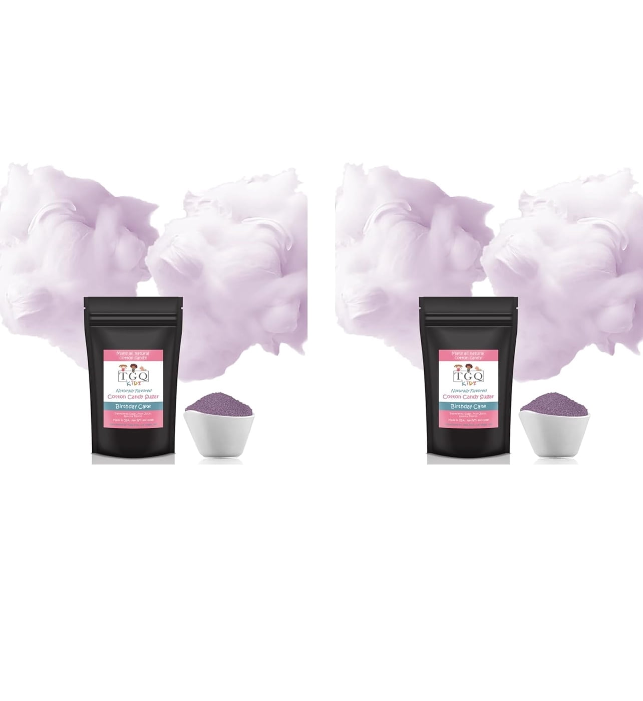 Tgq Kidz Natural Cotton Candy Sugar, Kosher Cotton Candy Floss ...