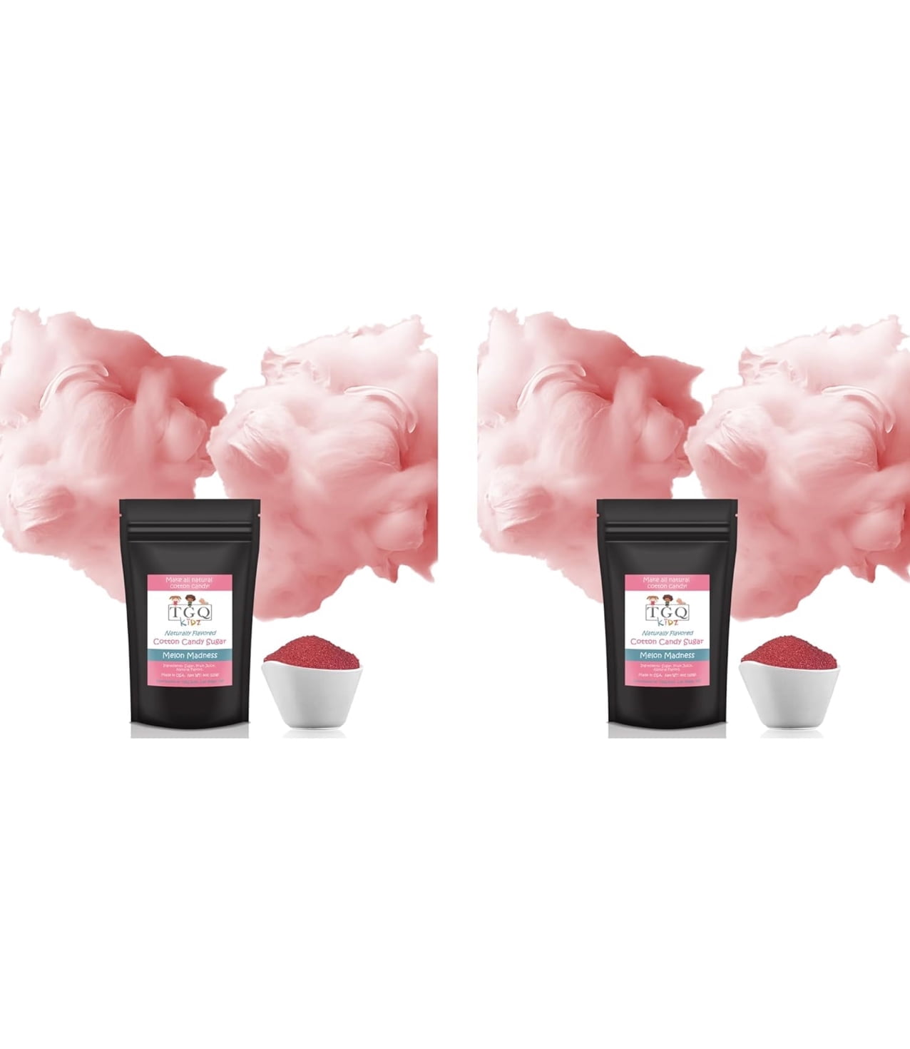Tgq Kidz Natural Cotton Candy Sugar, Kosher Cotton Candy Floss ...