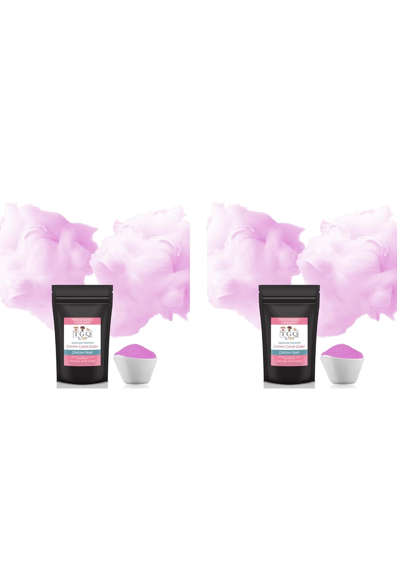 Tgq Kidz Natural Cotton Candy Sugar, Kosher Cotton Candy Floss ...