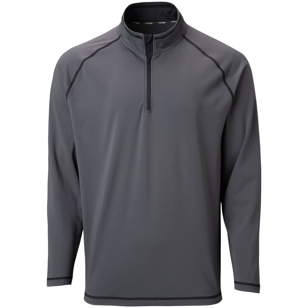 TGW Men's Lightweight Solid Golf Pullover Jacket for Golfing Grey M ...