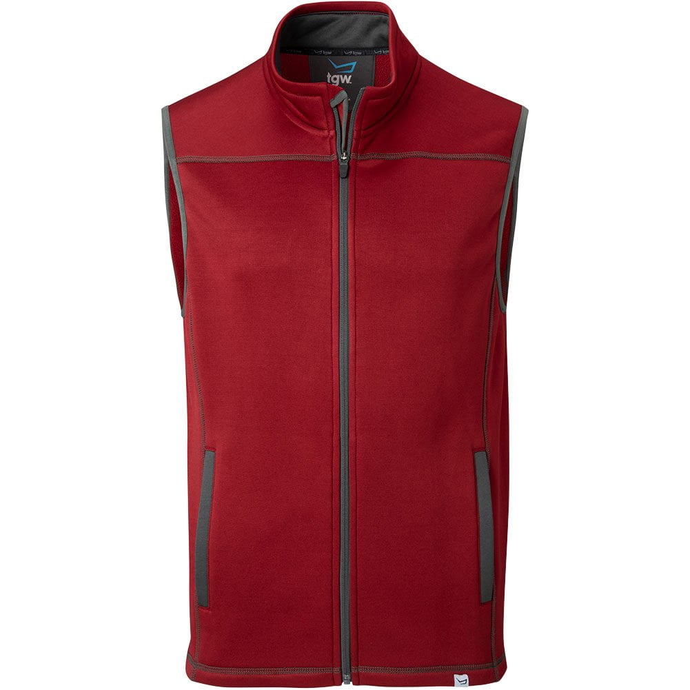 TGW Men's Player Golf Vest for Golfing Red Xlt - Walmart.com