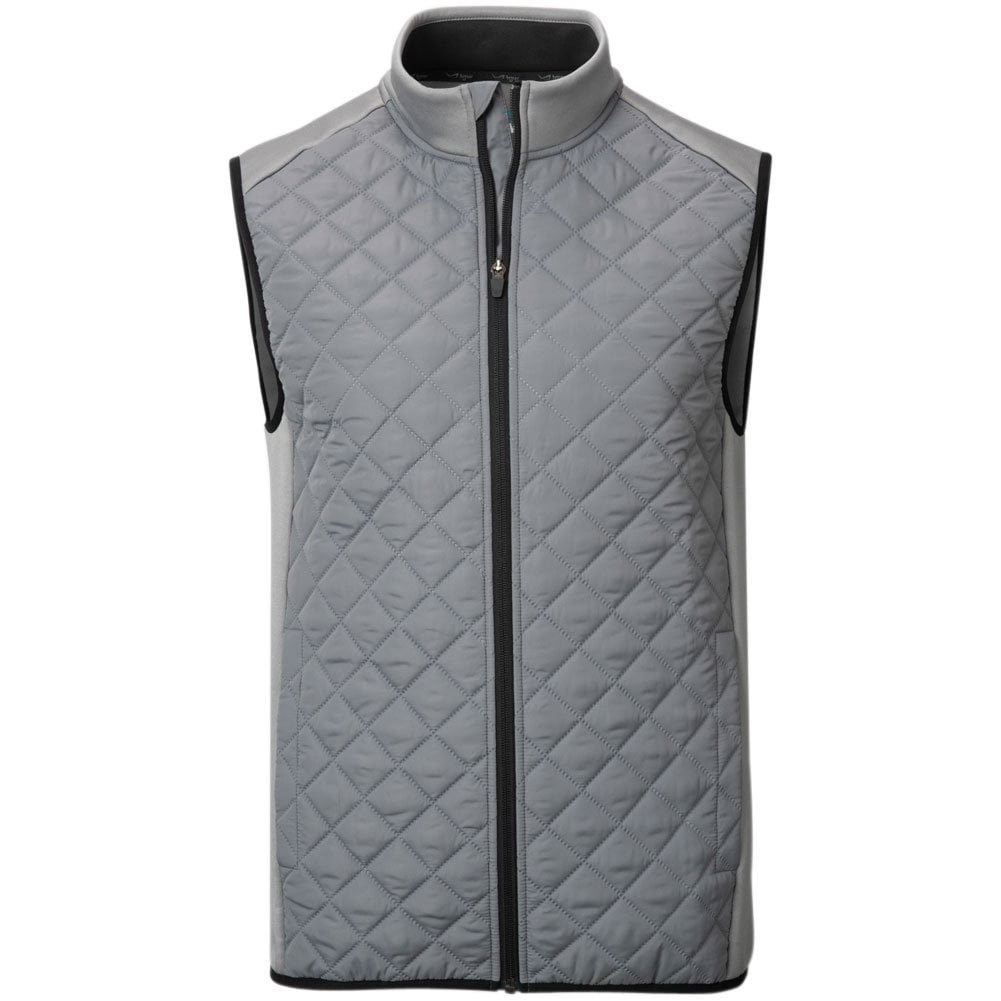 TGW Men's Quilted Golf Vest for Golfing Grey L - Walmart.com