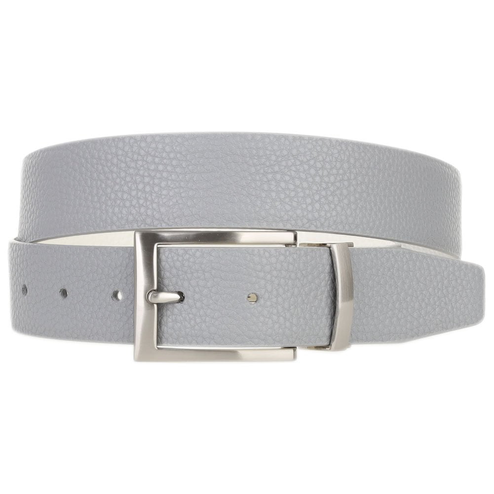 TGW Men's Reversible Solid Golf Belt for Golfing Grey/White 34 ...