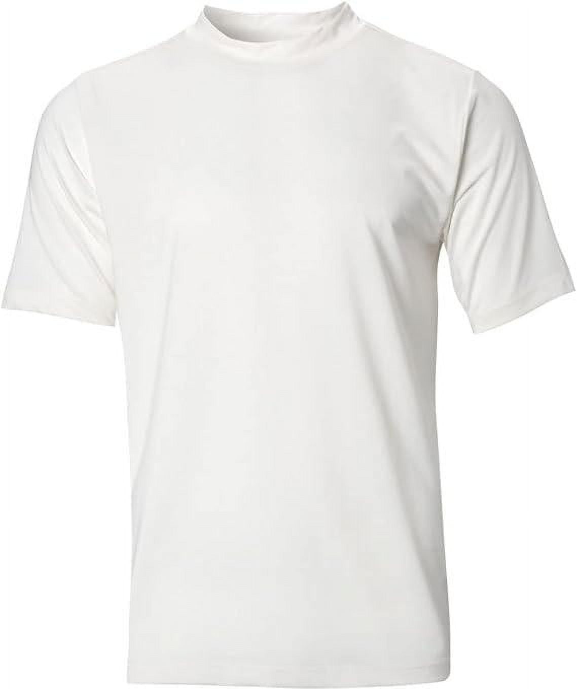 Tgw Men's Solid Performance Short Sleeve Golf Mock White L - Walmart.com