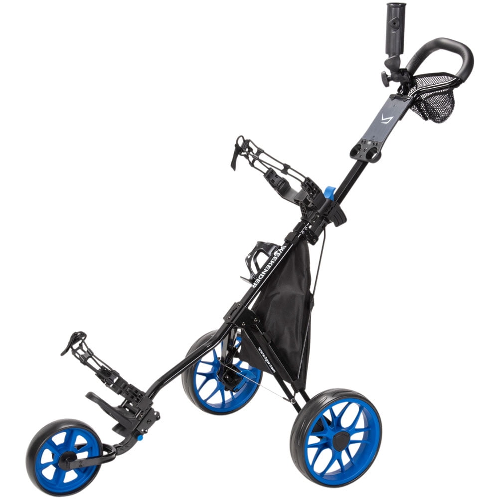 Tgw Weekender 3-Wheel Golf Push Cart Black/Blue - Walmart.com