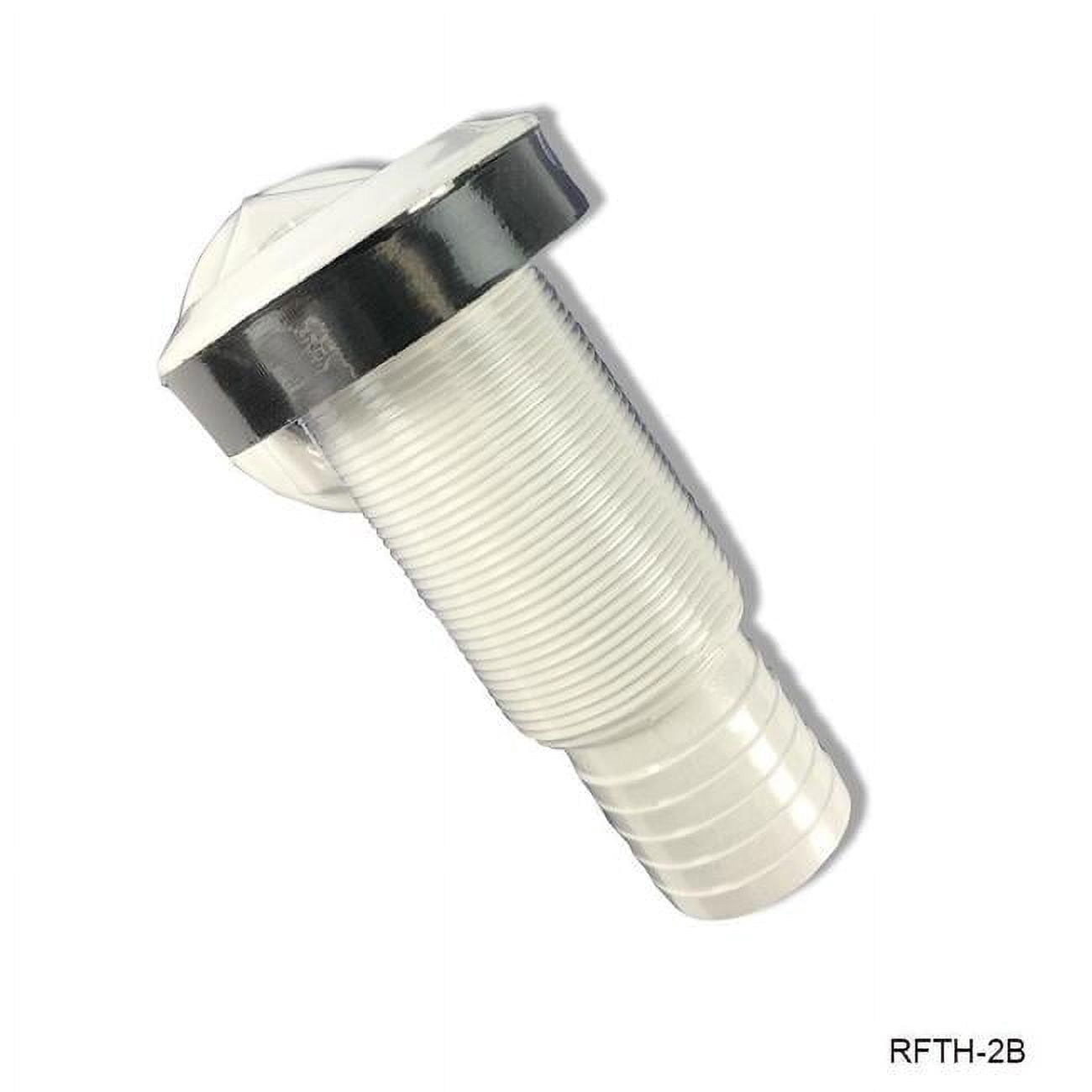 T-H Marine Supplies RFTH2DP 1-1/2 Thru-Hull SCUPPER-White RECESSED ...