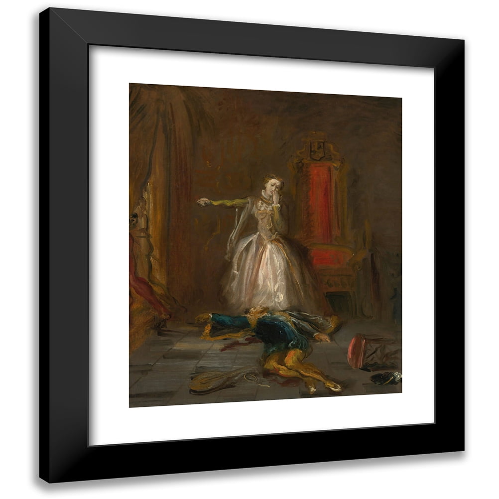 Théodore Chassériau 12x14 Black Modern Framed Museum Art Print Titled ...