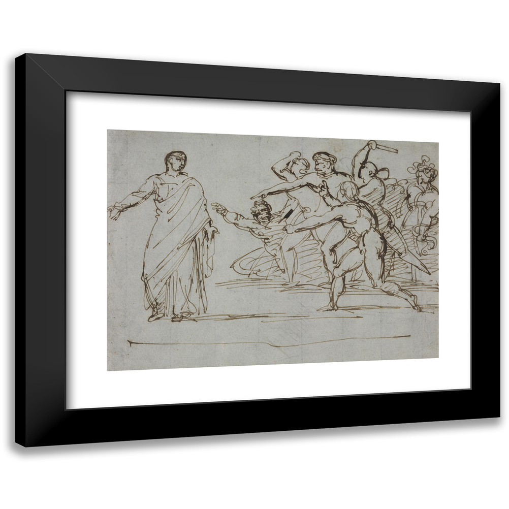 Théodore Géricault 24x18 Black Modern Framed Museum Art Print Titled ...