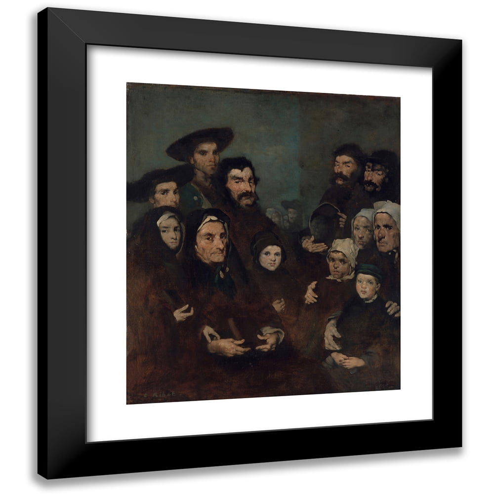 Théodule Ribot 12x14 Black Modern Framed Museum Art Print Titled ...
