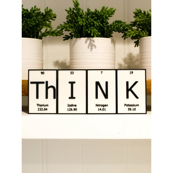 ThInK | Periodic Table of Elements Wall, Desk or Shelf Sign - Walmart.com
