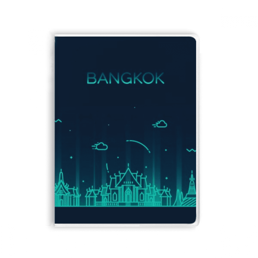 Thai Culture Shadow Bangkok Notebook Gum Cover Diary Soft Cover Journal ...