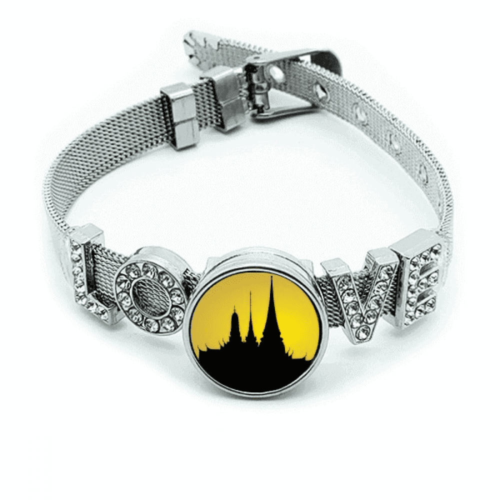 Thai Culture Shadow Temple Bracelet Wristband Crystal Love Adjustable ...