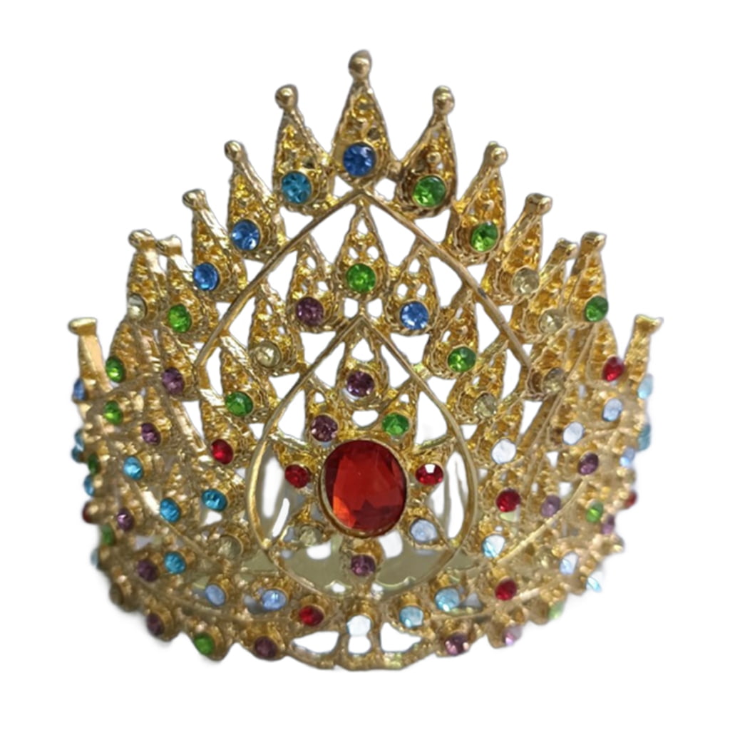Thai Dance Headpiece Thai Crown Dance Headdress Gold Thai Hair ...