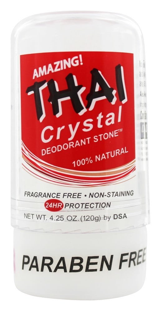 Thai Natural Crystal Deodorant Stone - 4.25 Oz, 24-Hour Protection, Non ...