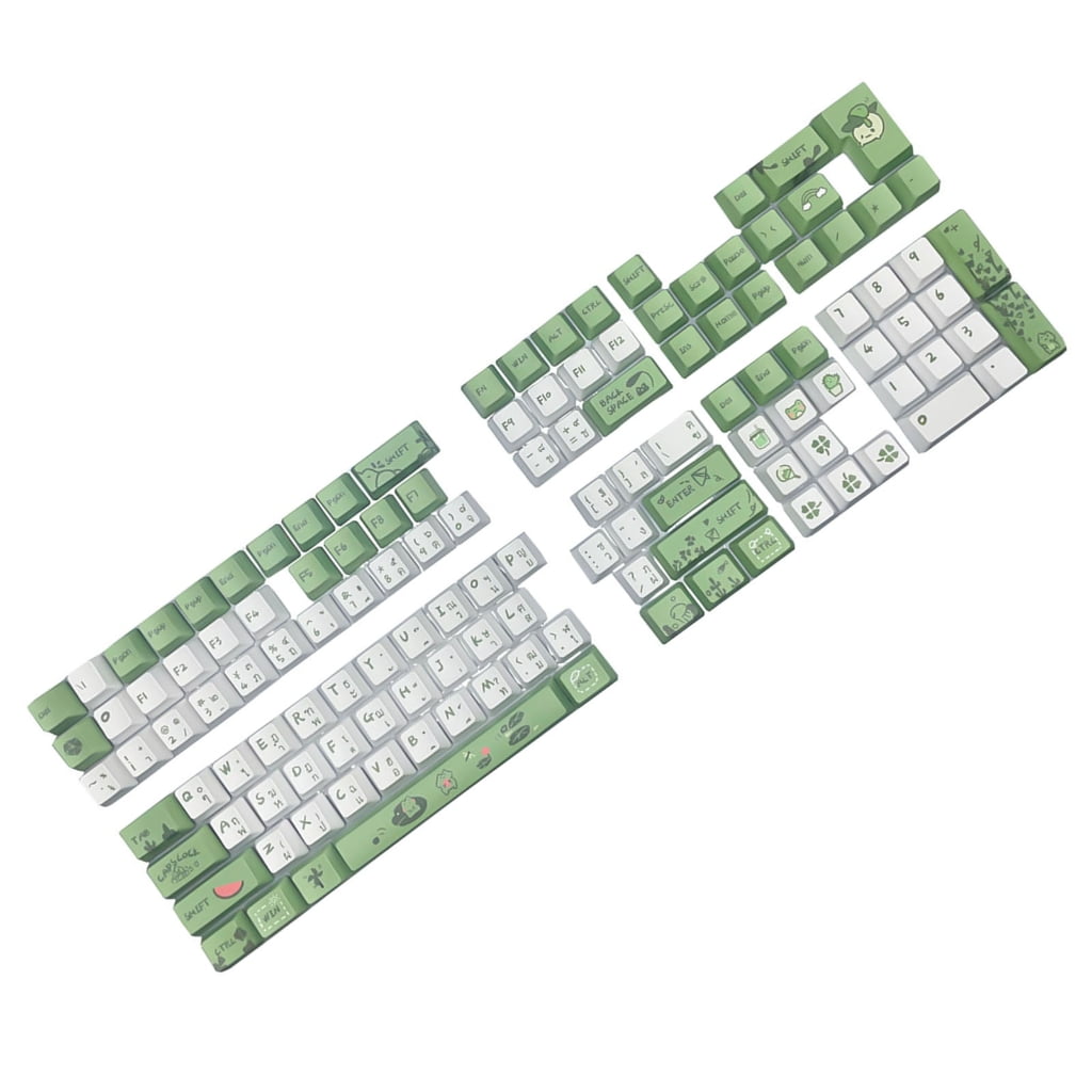 Thai Keycaps PBT Keycap for 61/64/68/75/87/98/104 MX Switches Keyboard ...