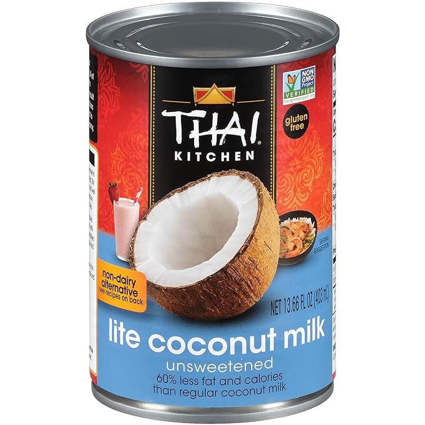 Thai Kitchen Gluten Free Unsweetened Lite Coconut Milk, 13.66 fl oz ...