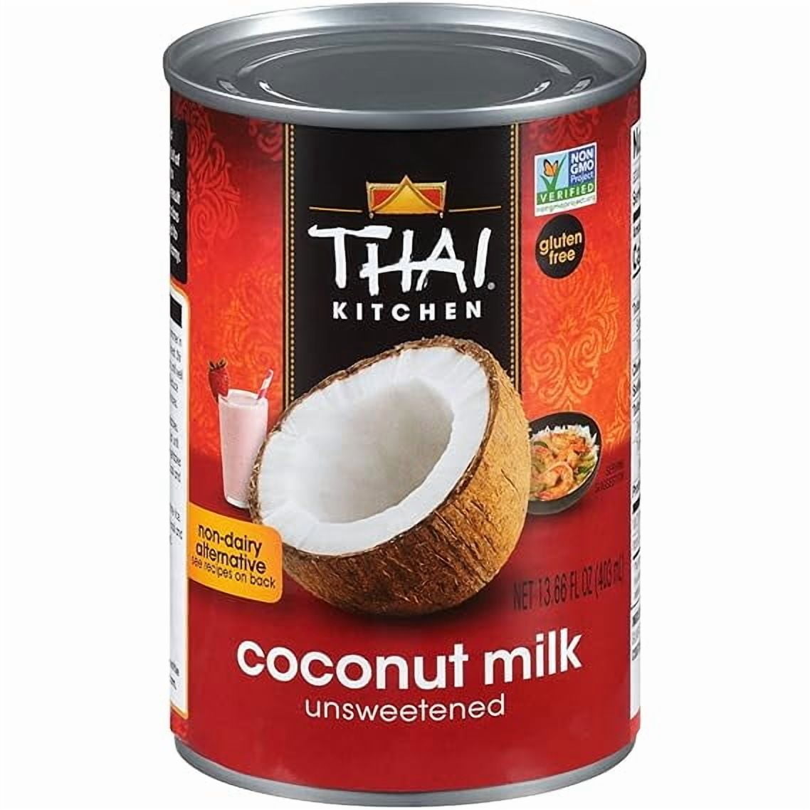 Thai Kitchen Gluten Free Unsweetened Coconut Milk, 13.66 fl oz, Vegan ...