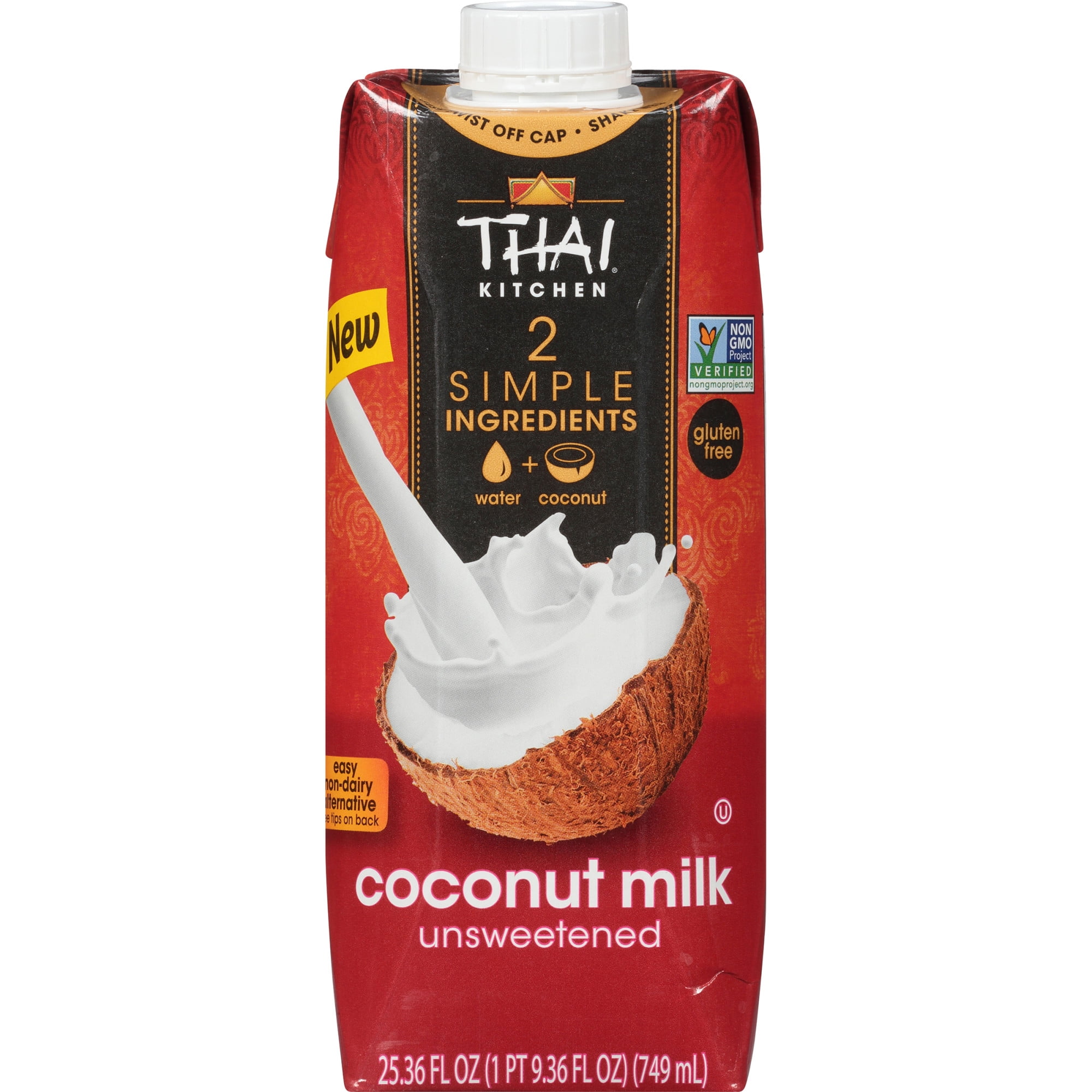 Thai Kitchen Non-GMO Gluten Free Coconut Milk, 25.36 fl oz Brick - Walmart.com