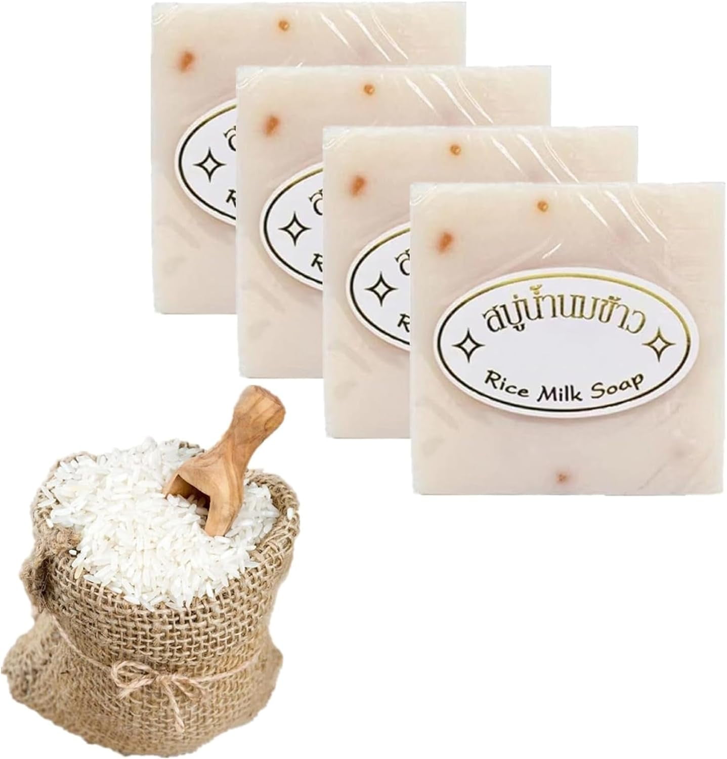 Thai Rice Soap, Rice Milk Soap, Jabon Aclarante De Arroz, Jabon De ...