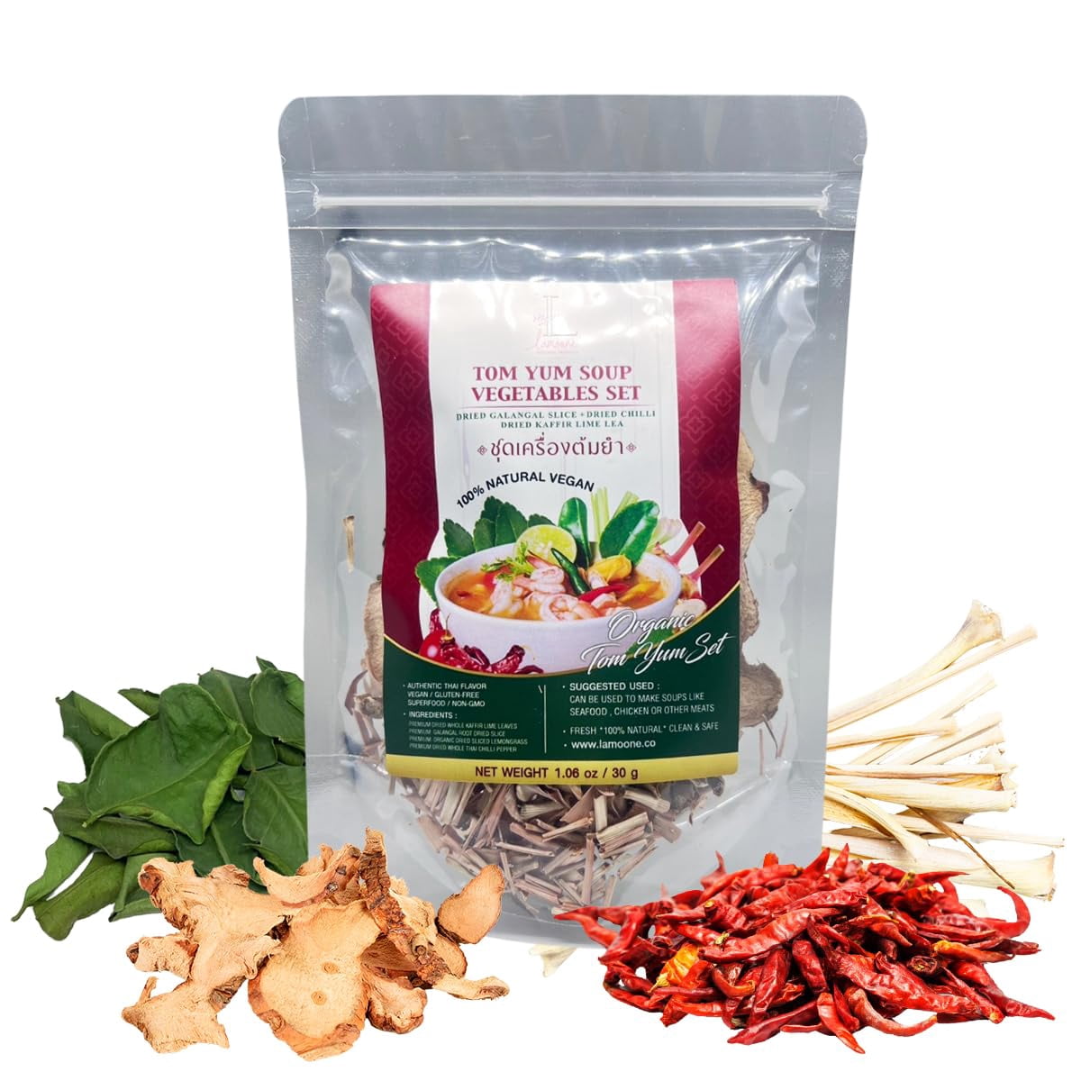 Thai Spice Mix for ESF27 Tom Yum Soup, 30g, Makes 2-4 Servings, Chili ...