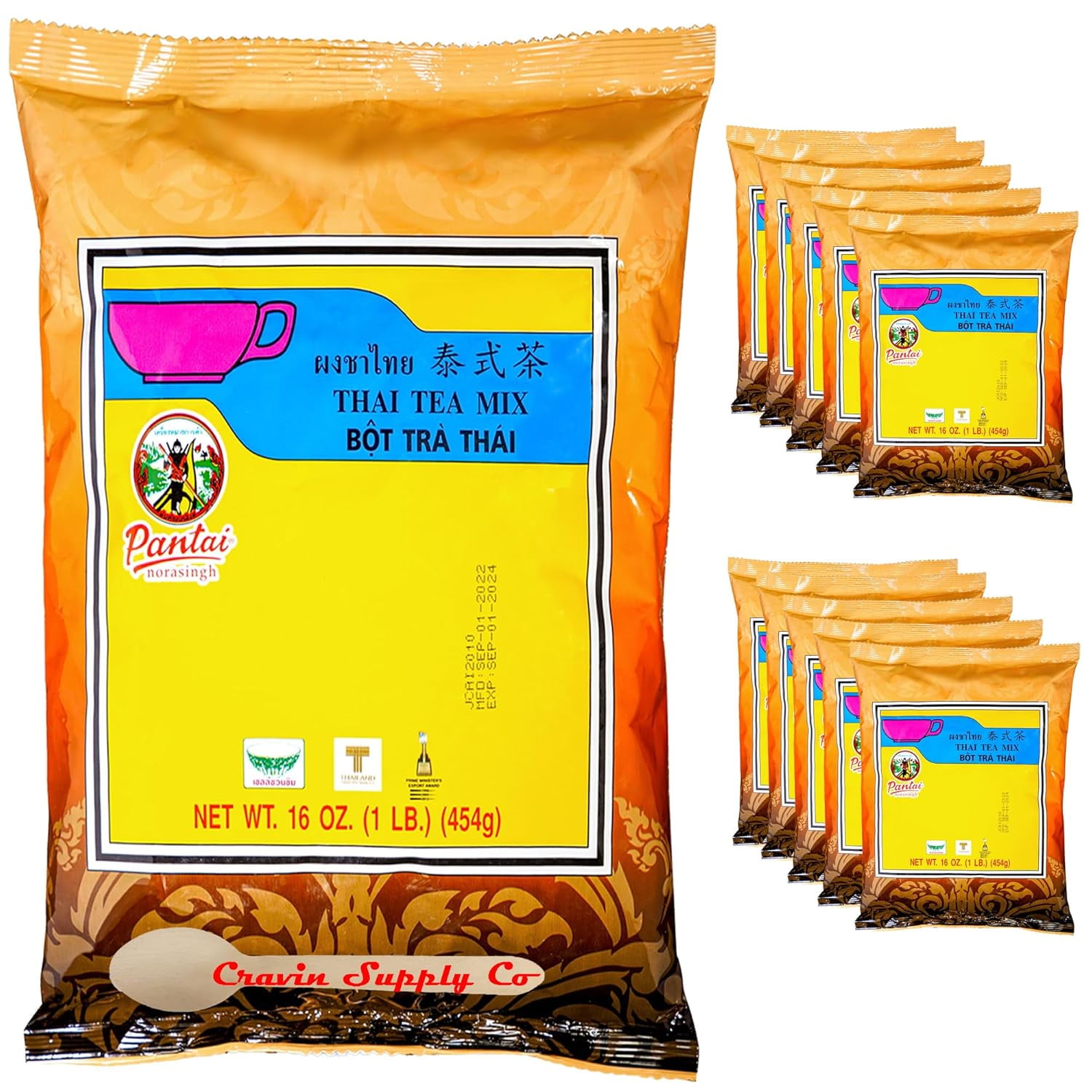 Thai Tea Mix (Pantai) 16 oz (1lb.) Thai Iced Tea Traditional Restaurant ...