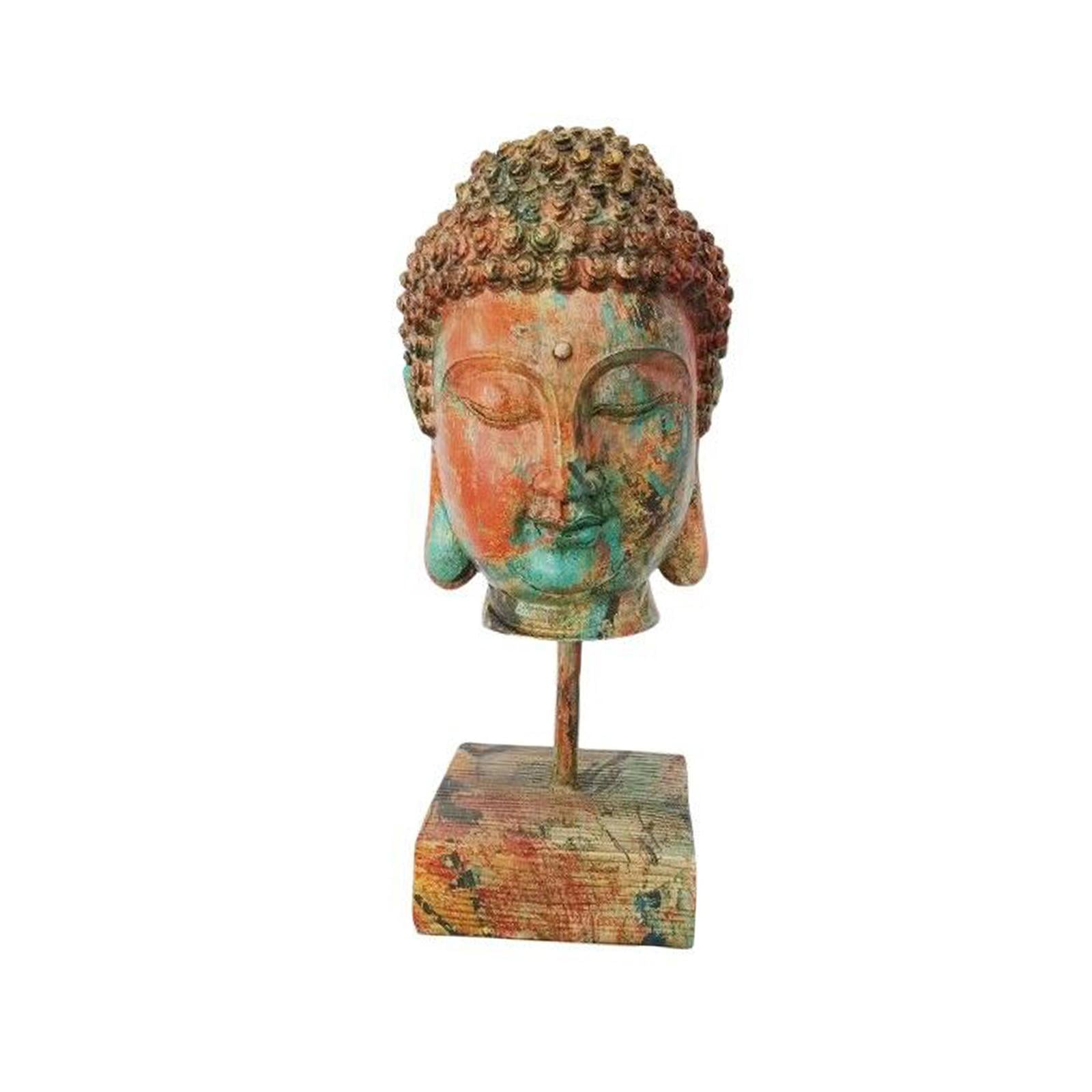 Thailand Buddha Head Statue Buddhist Statue Meditation Calming 9 inch ...