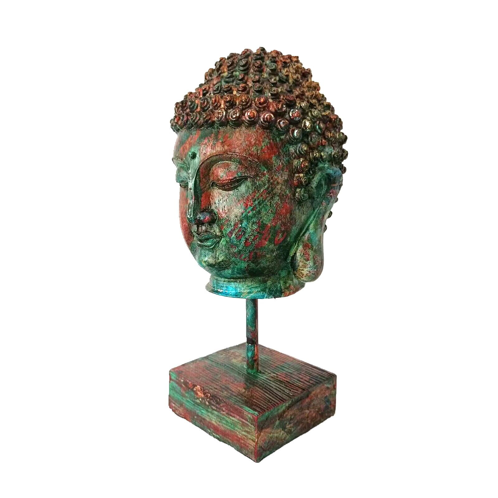 Thailand Buddha Head Statue Buddhist Statue Meditation Calming 9 inch ...