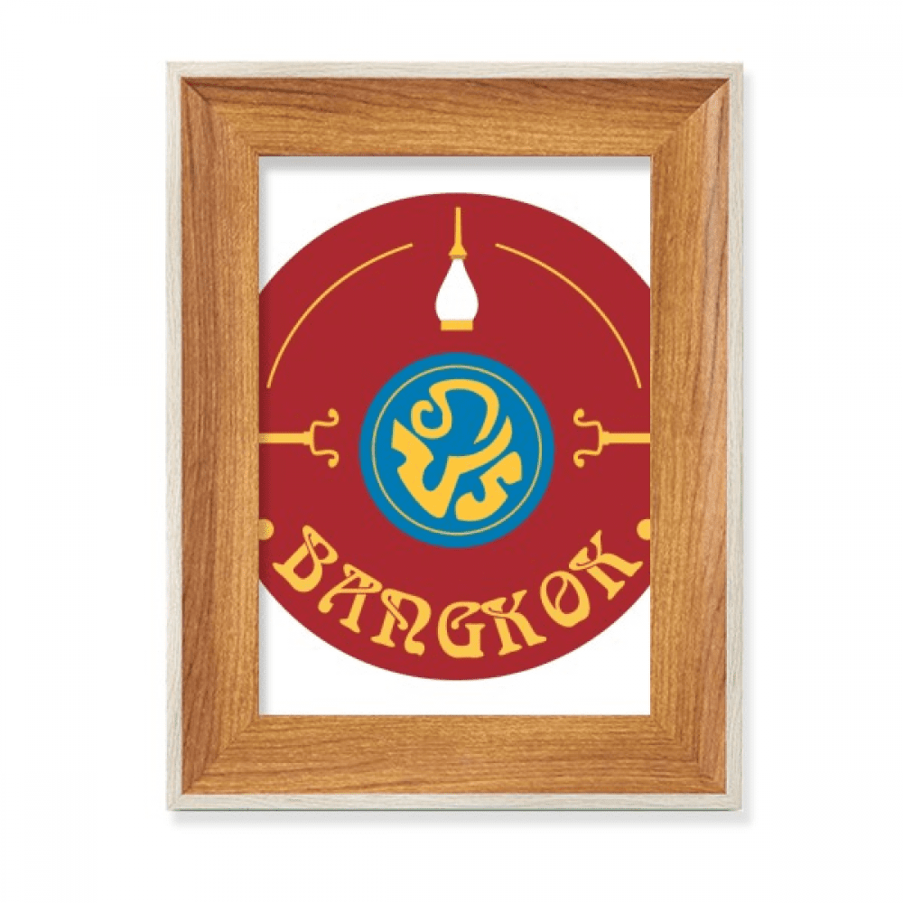 Thailand Culture Special Character Shield Desktop Wooden Photo Frame ...