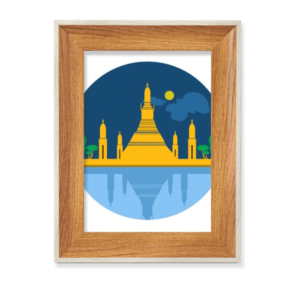 Thailand Special Temple Shield Desktop Wooden Photo Frame Display ...