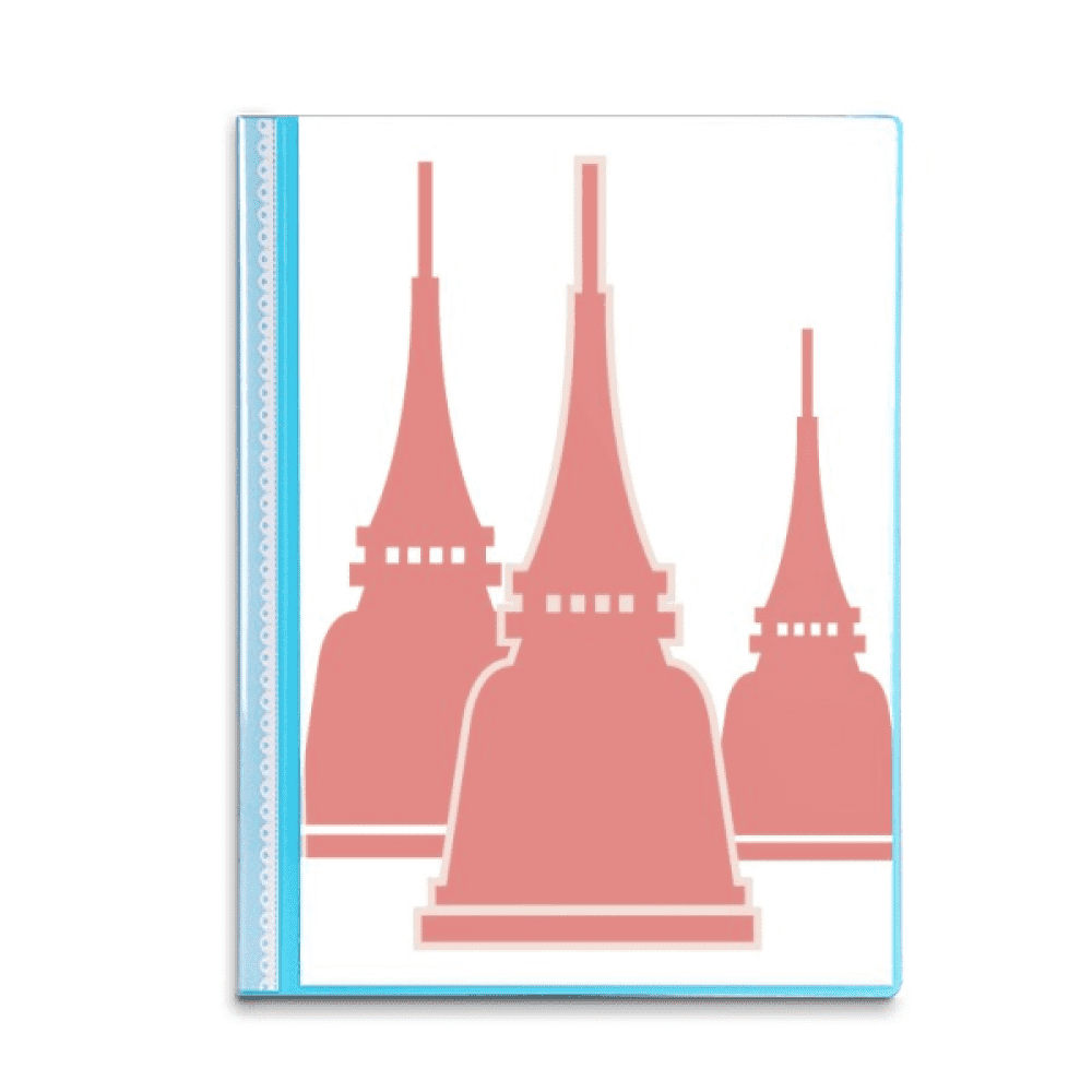 Thailand Traditional Architecture Art Illustration Book Sheet ...