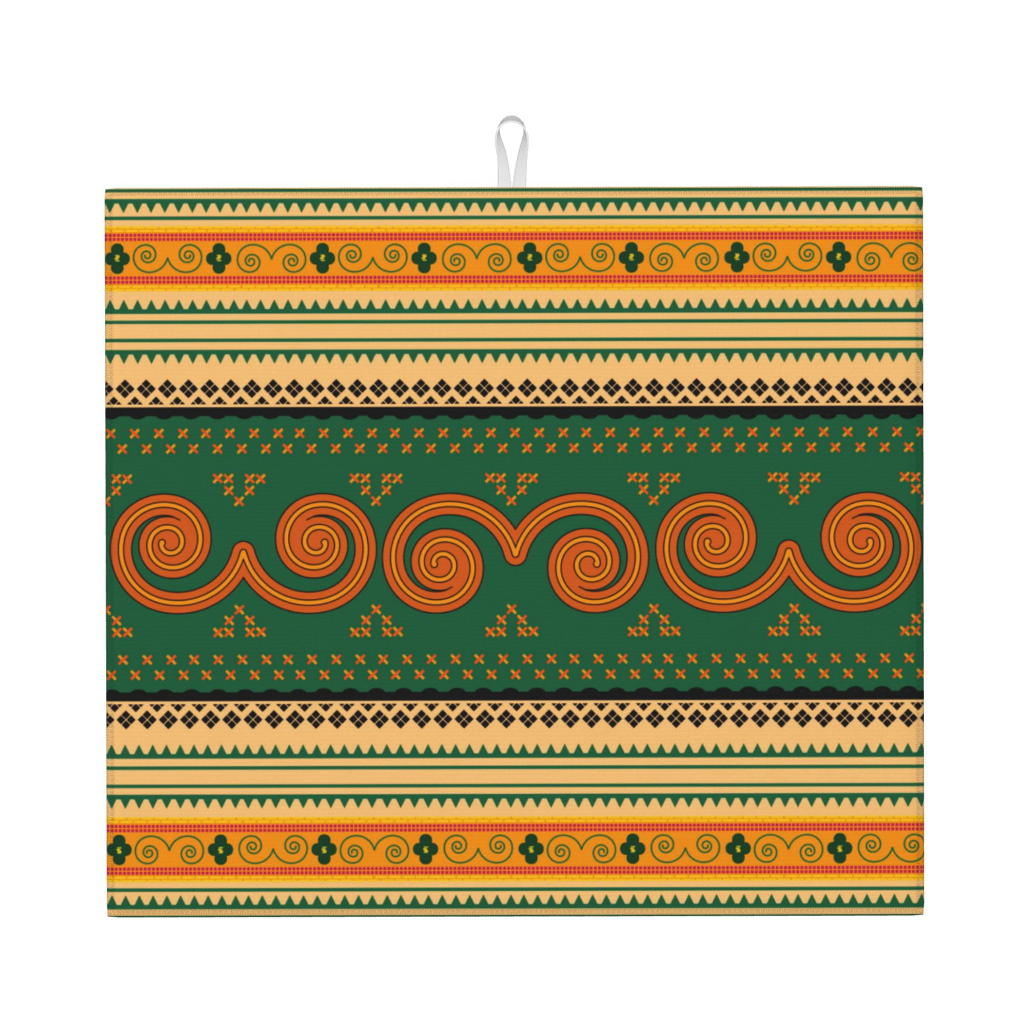 Thailand Traditional Patterns Microfiber Kitchen Counter Mat,Dish ...