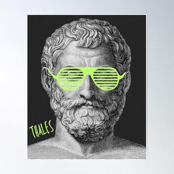 Thales Of Miletus - Fun Quote Student Teacher Ancient Philosophy Gift ...