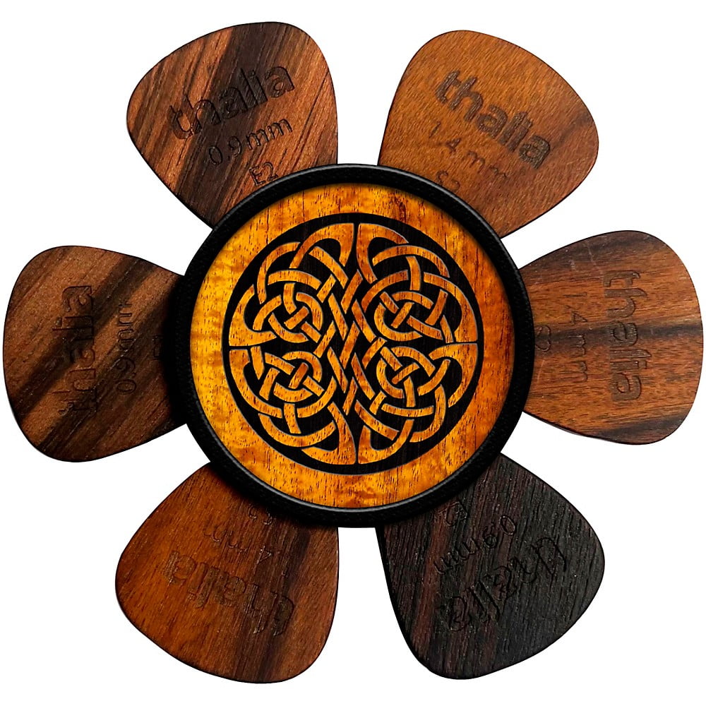 Thalia Pick Puck Pick Holder Hawaiian Koa Celtic Knot - Walmart.com