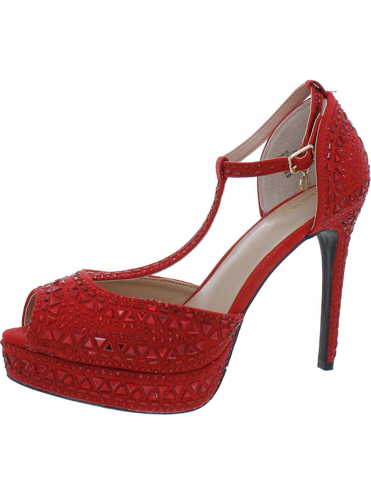 Thalia Sodi Womens Chace Rhinestone Pumps - Walmart.com