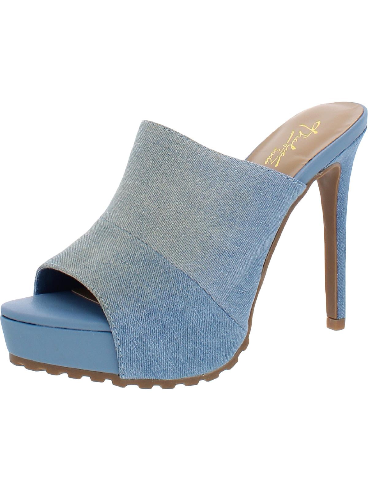 Thalia Sodi Womens Cindie Platforms Peep-Toe Mule Sandals - Walmart.com
