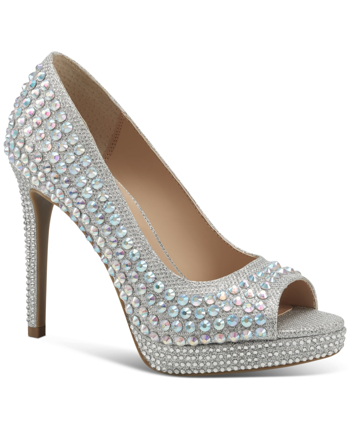 Thalia Sodi Womens Landon Embellished Pla Silver Lurex 10M - Walmart.com