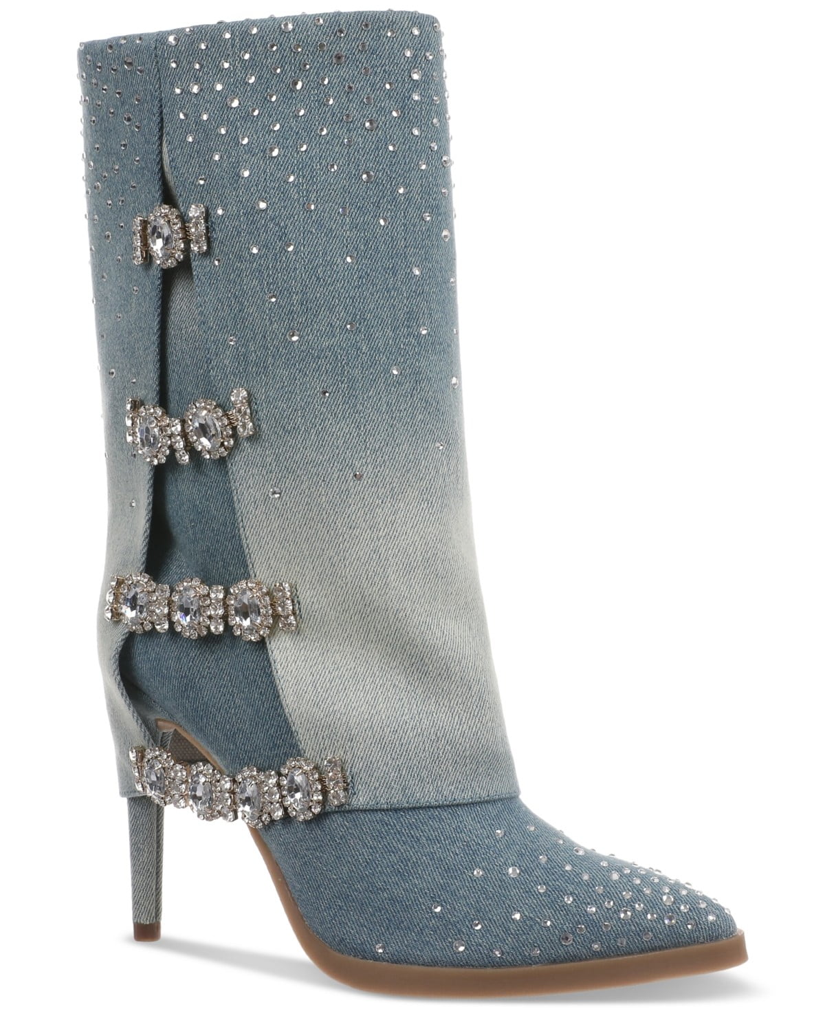 Thalia Sodi Womens Nami Dress Boots Ombre Denim 6.5M - Walmart.com