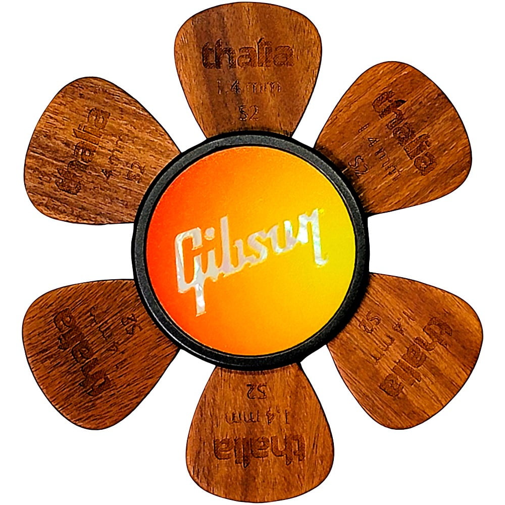 Thalia x Gibson Pick Puck Pick Holder Sunburst W/ Pearl Logo - Walmart.com